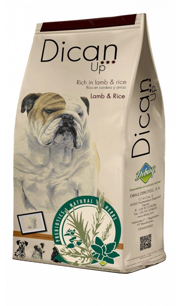 Dican Up Ração Seca para Cão Lamb y Rice - Petness Portugal