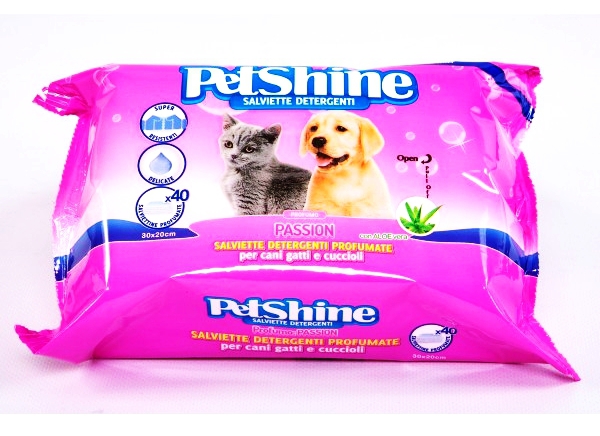 Petshine Passion Dog / Cat Hygiene Wipes 40 unidades - Petness Portugal