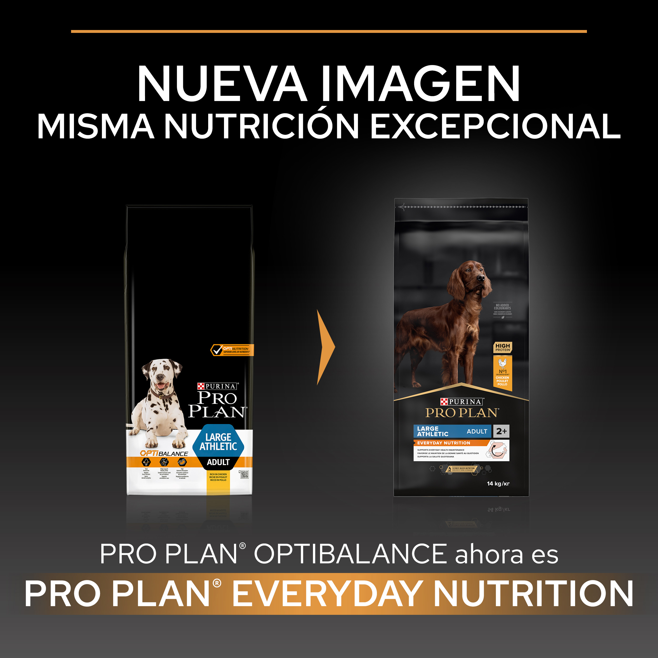 Purina Pro Plan Large Athletic Adult Everyday Nutrition com Frango ...